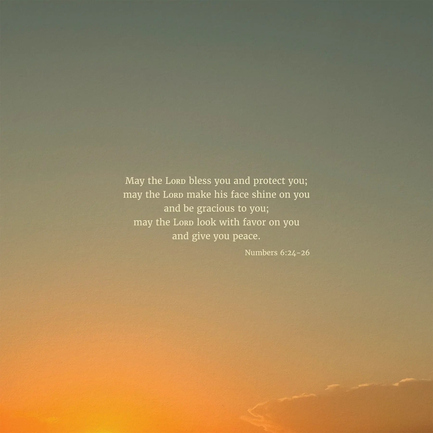 Numbers 6:24-26 (NIV, ESV or CSB) • Customizable Scripture Art Print ...